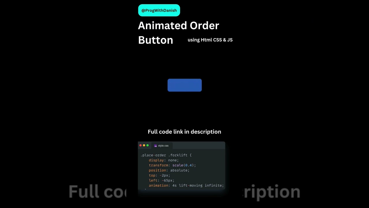 Animated Order Button #coding #learnhtml5andcss3 #buttons