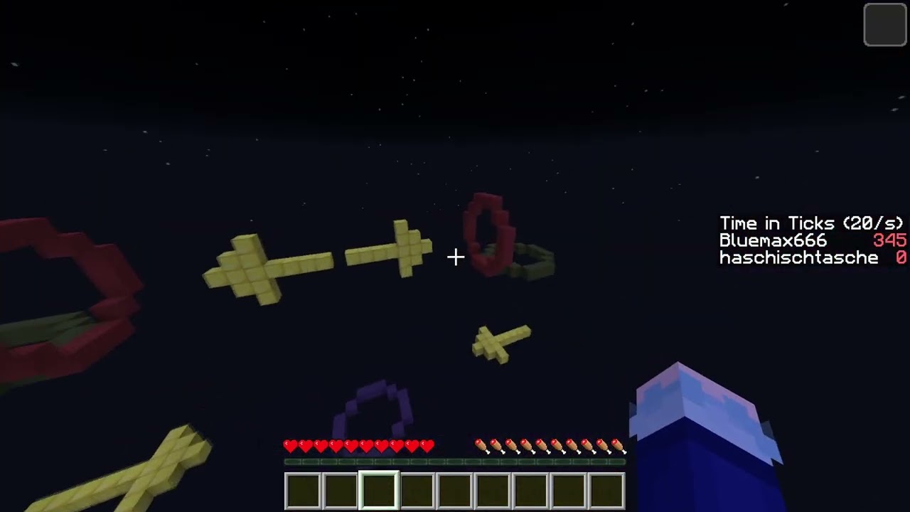 Minecraft Hyper Elytra map in 705 ticks (no compression in 1440p)
