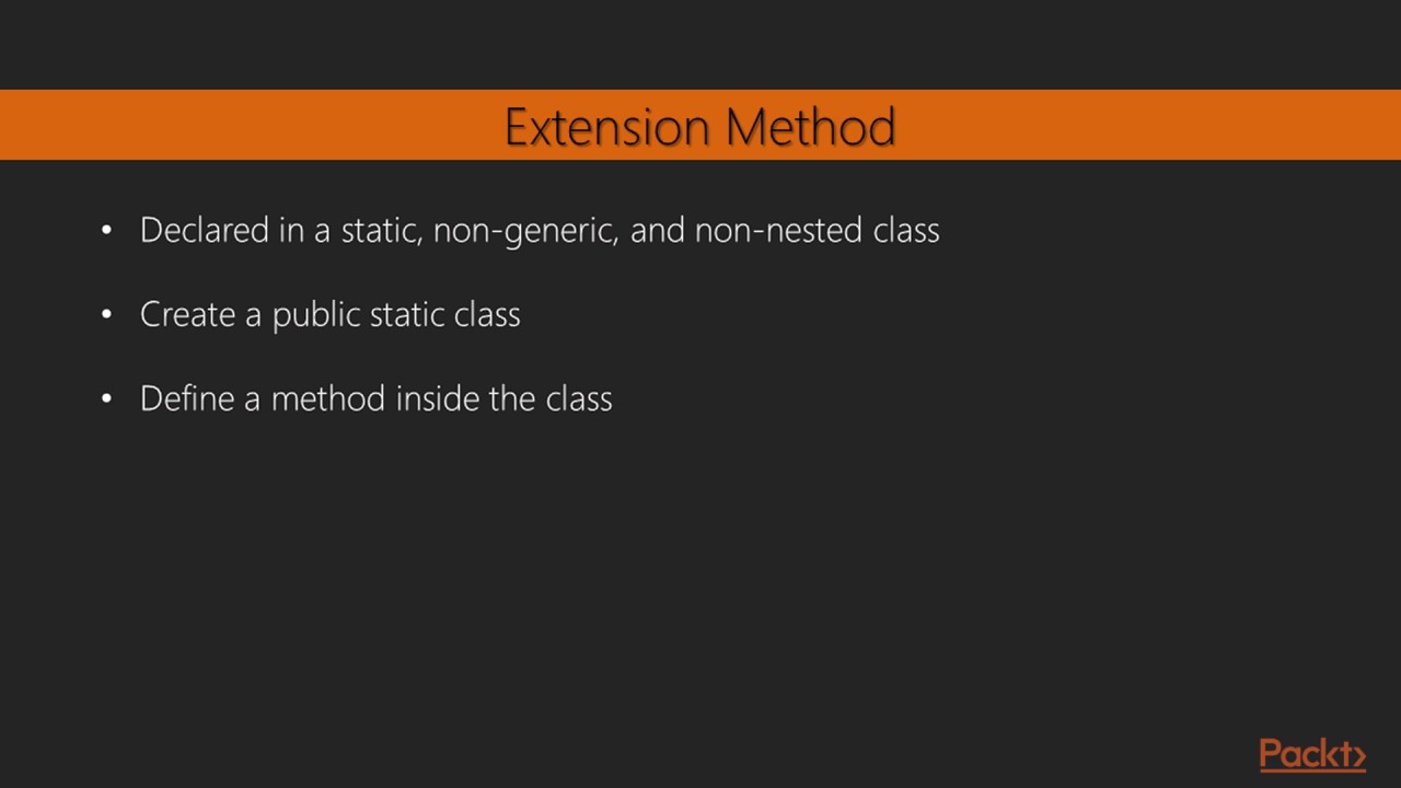 Functional Programming in C# - Part 1 : Getting Closer to Extension Methods | packtpub.com