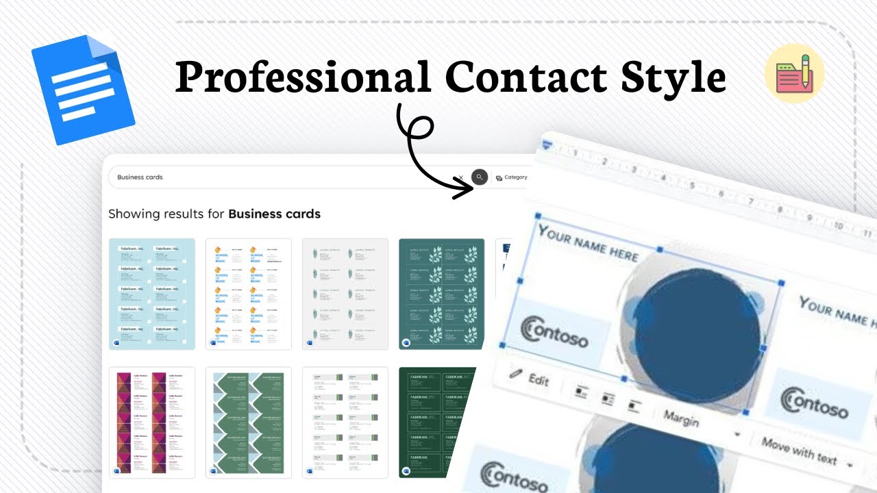 How to make business cards on google docs (Instant Template)