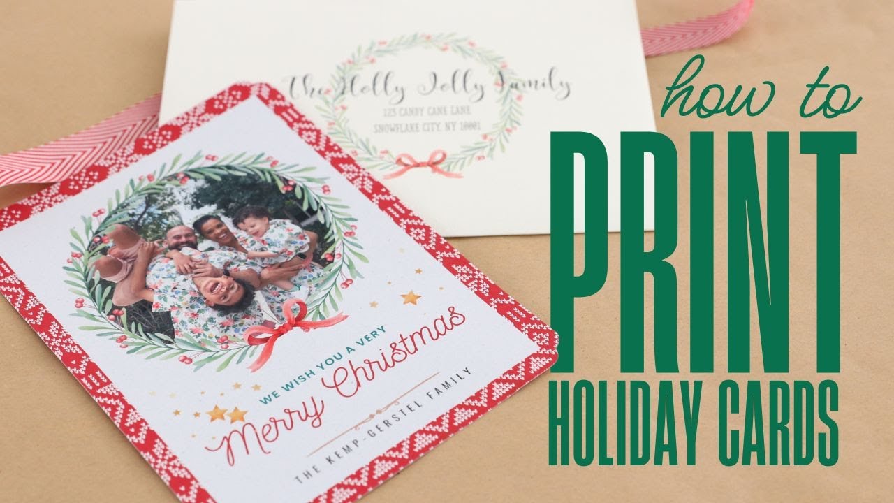 How to Print Your Own Holiday Photo Cards