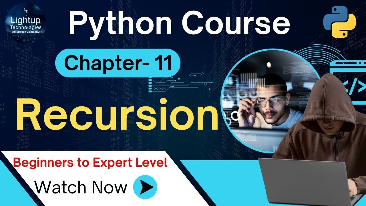 Recursion in Python Chapter 11: Recursion, Base Case, and Recursive Functions #python  #recursion