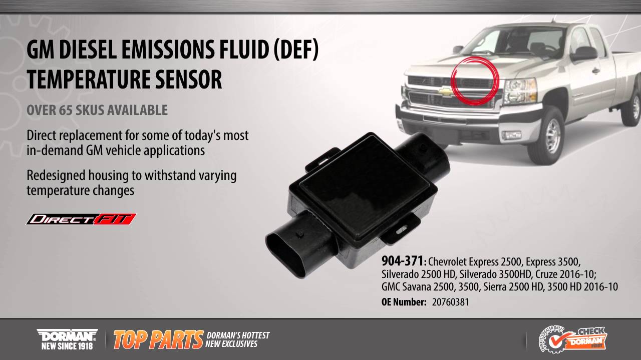 Highlighted Part: DEF Temperature Sensor for Select Chevy & GMC Models
