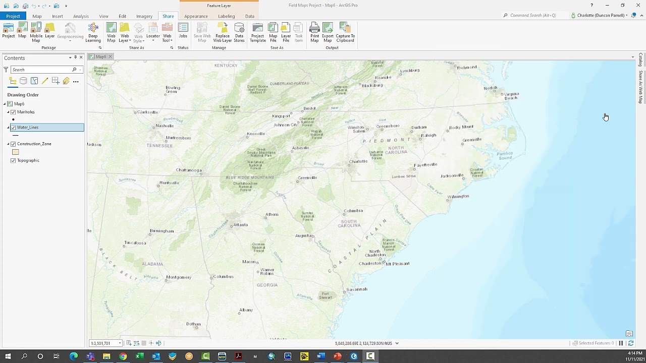 Publishing a Web Map from ArcGIS Pro