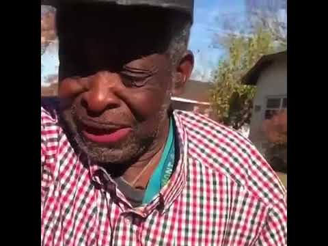 Old Man cries Cause She want give him a cigarette