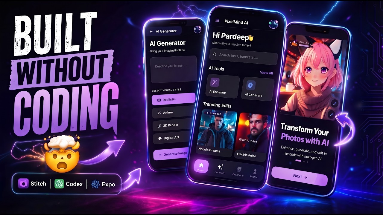 Build a Mobile App using AI 🤯 React Native | Expo | Vibe Coding 2026