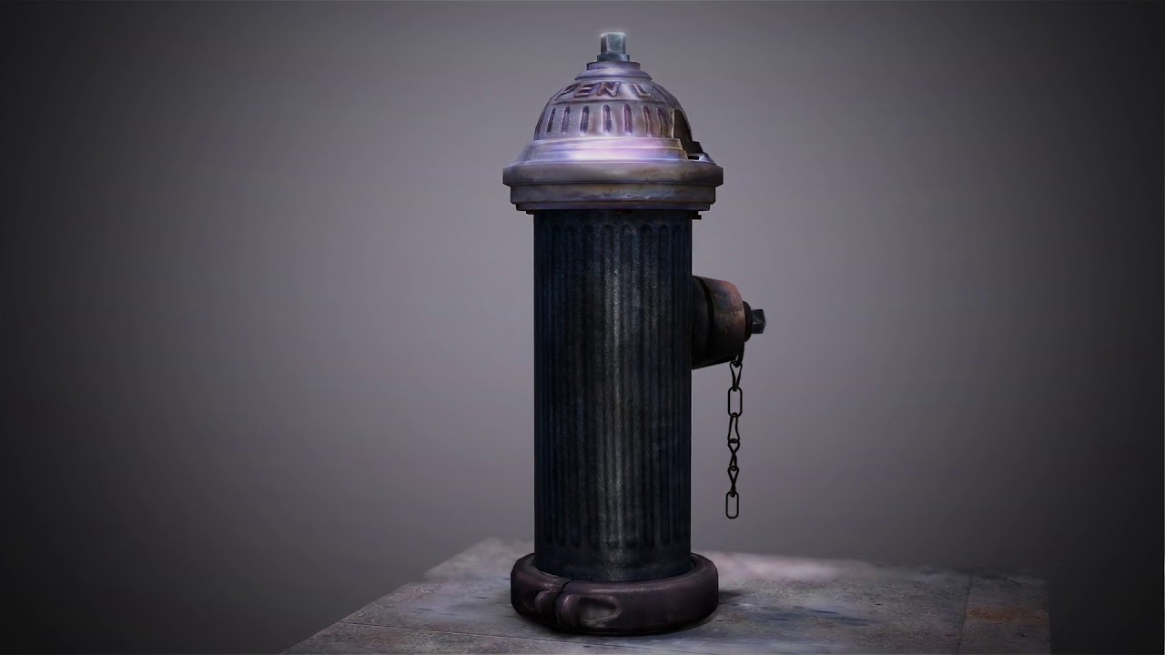 3D Realistic Fire Hydrant