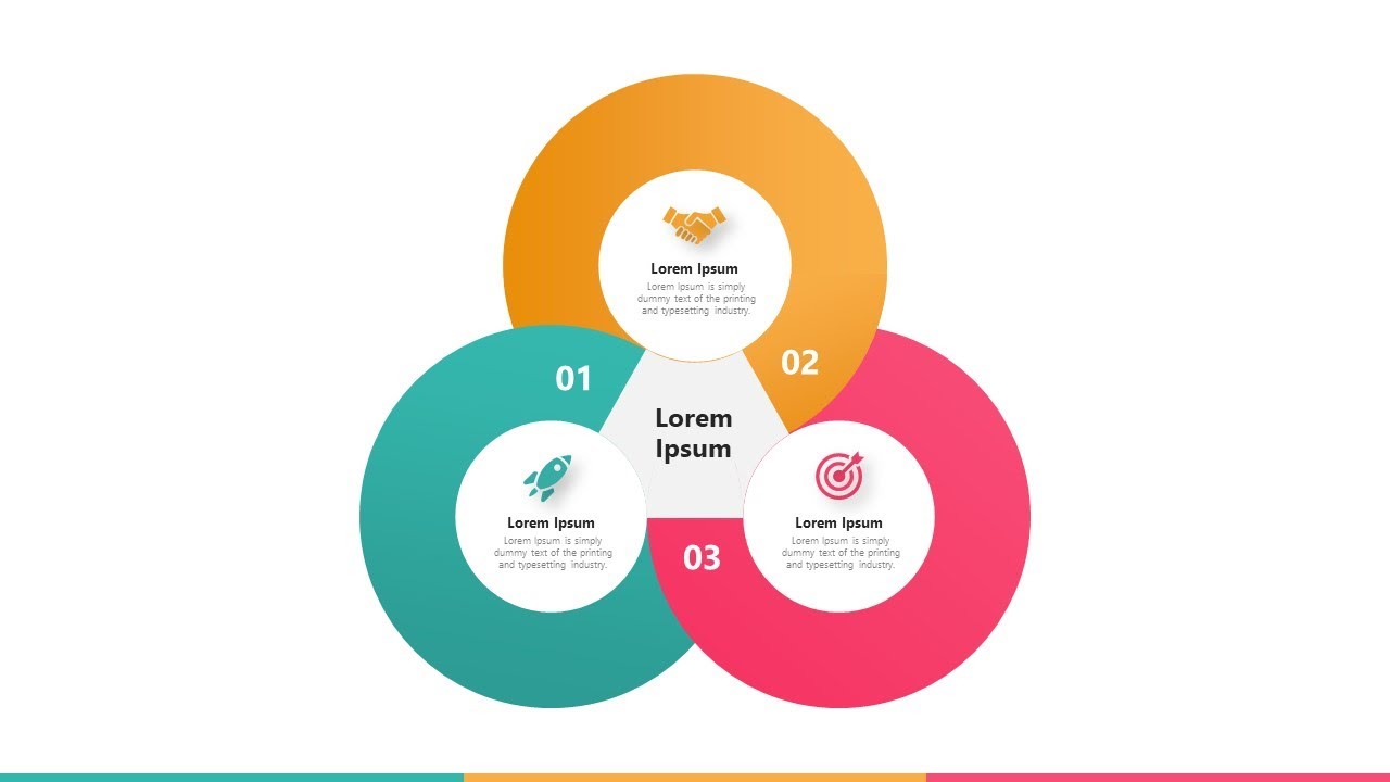 How do you make 3 Overlapping Circles Infographic In PowerPoint