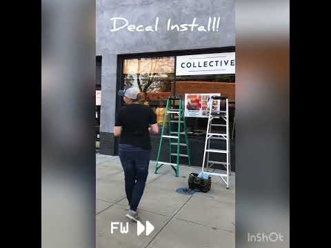 Window Decal Installation for Storefront Business #windowdecals