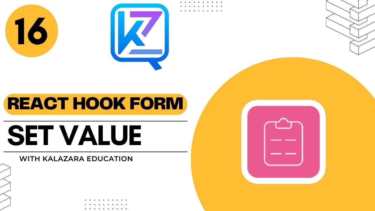 React Hook Form Tutorial - 16 - Set Value