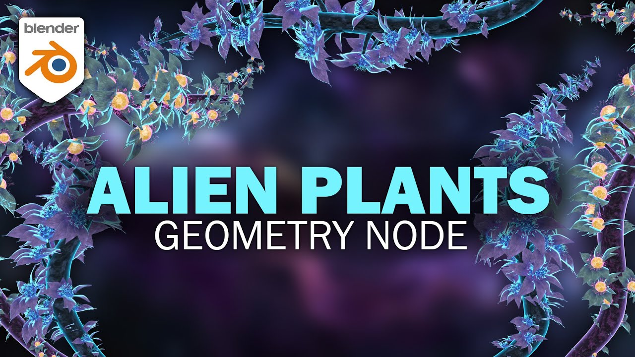Alien Plant Procedural | Geometry Node | Blender