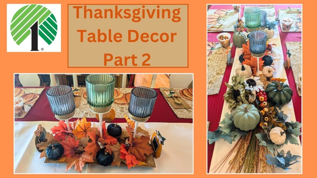 🦃🍁THANKSGIVING FALL TABLE DECOR DIYS | Dollar Tree DIY | Magnolia Design Co | Table for Thanksgiving