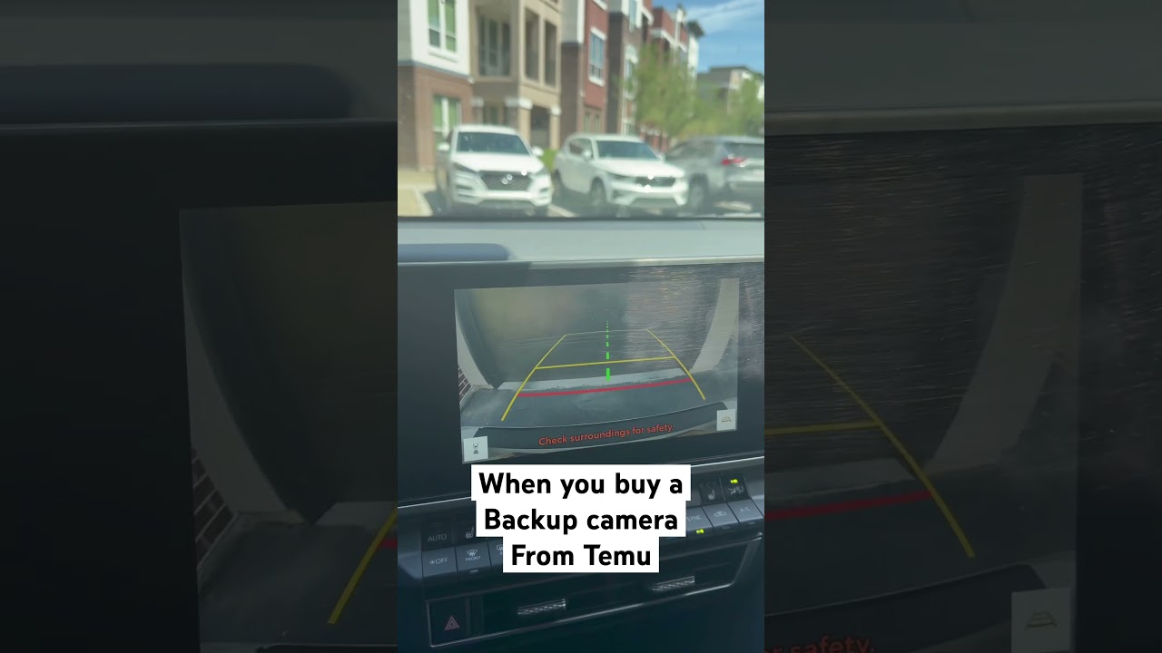 POV: You bought a backup camera from Temu￼