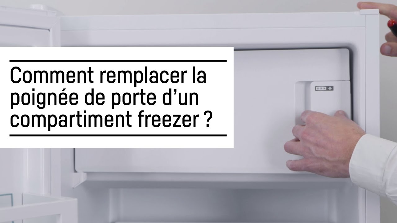 Comment remplacer la poignée de porte d'un compartiment freezer ?