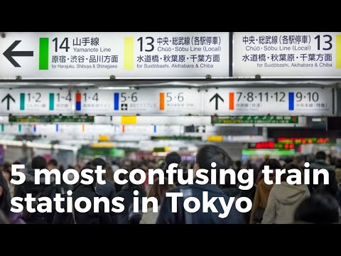 What are the 5 most confusing train stations in Tokyo?
