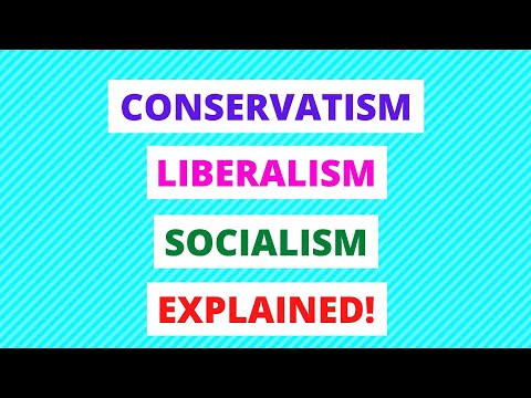 Conservatism, Liberalism and Socialism Explained In 9 Minutes! | Government & Politics Made Easy