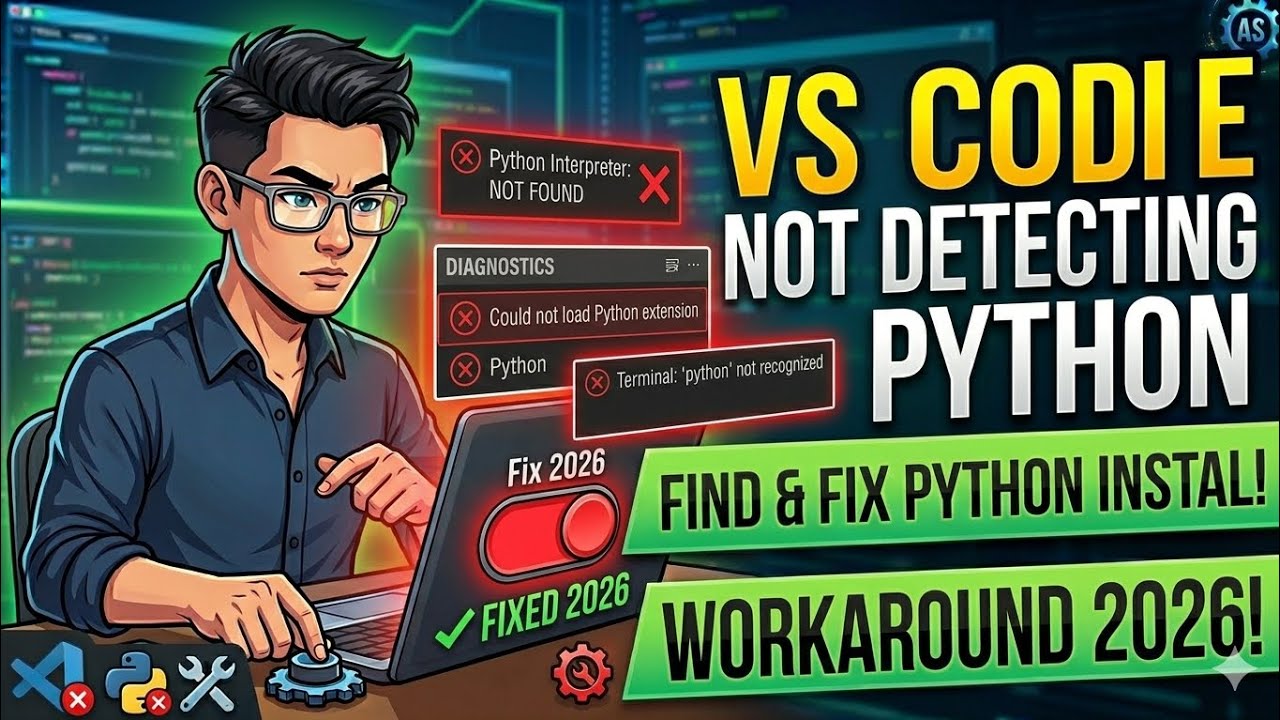 VS Code Not Detecting Python | Fix 2026