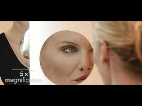 Eclipse Bathroom LED Magnifying Mirror - Round | hib.