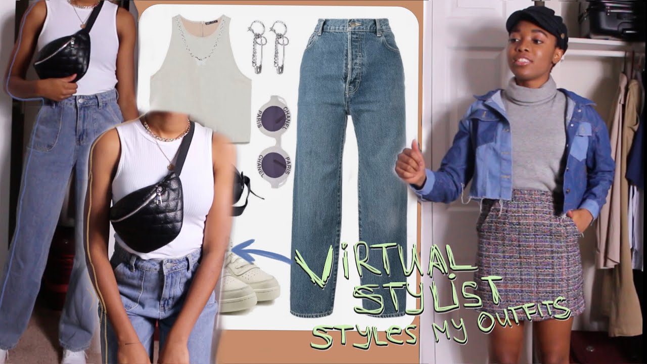 recreating virtual stylist outfits in real life...