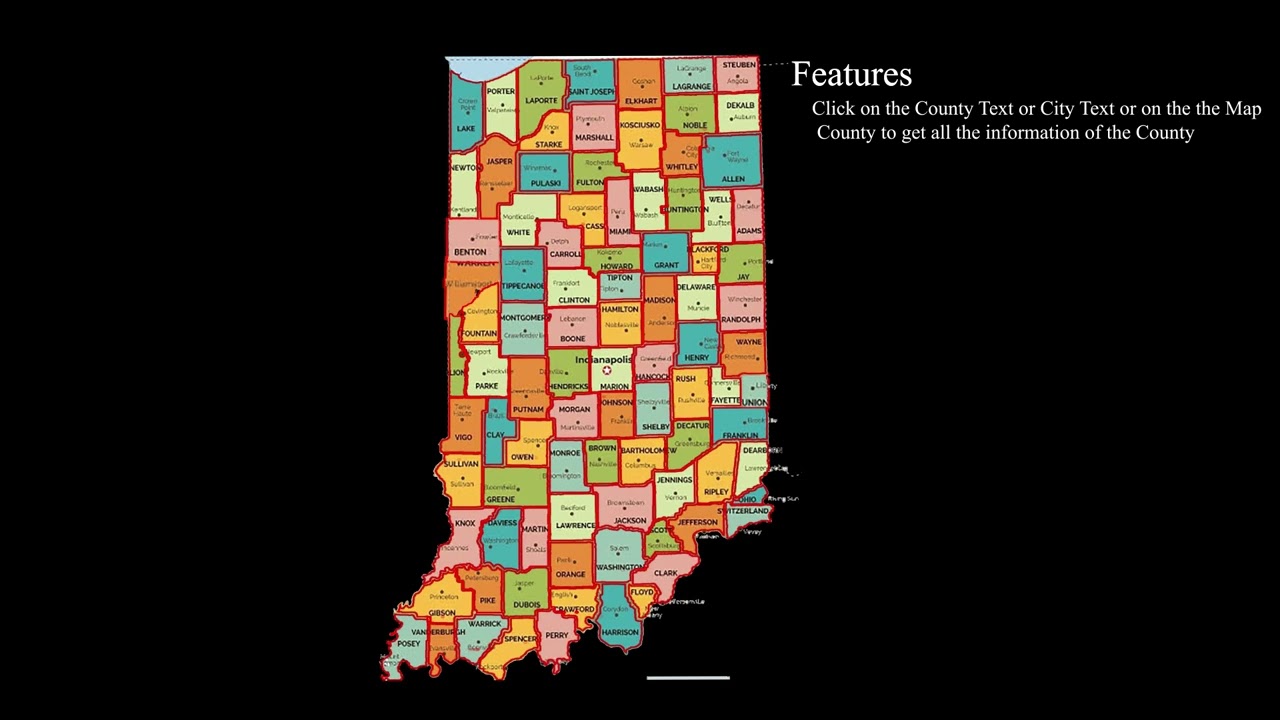 Benefits And Features of Indiana Counties Interactive Map