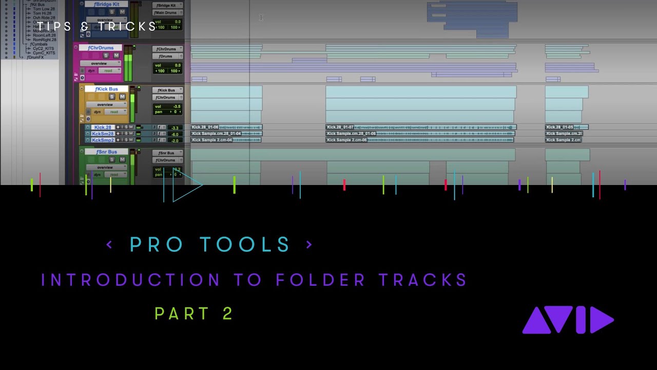 Pro Tools — Introduction to Folder Tracks Part 2