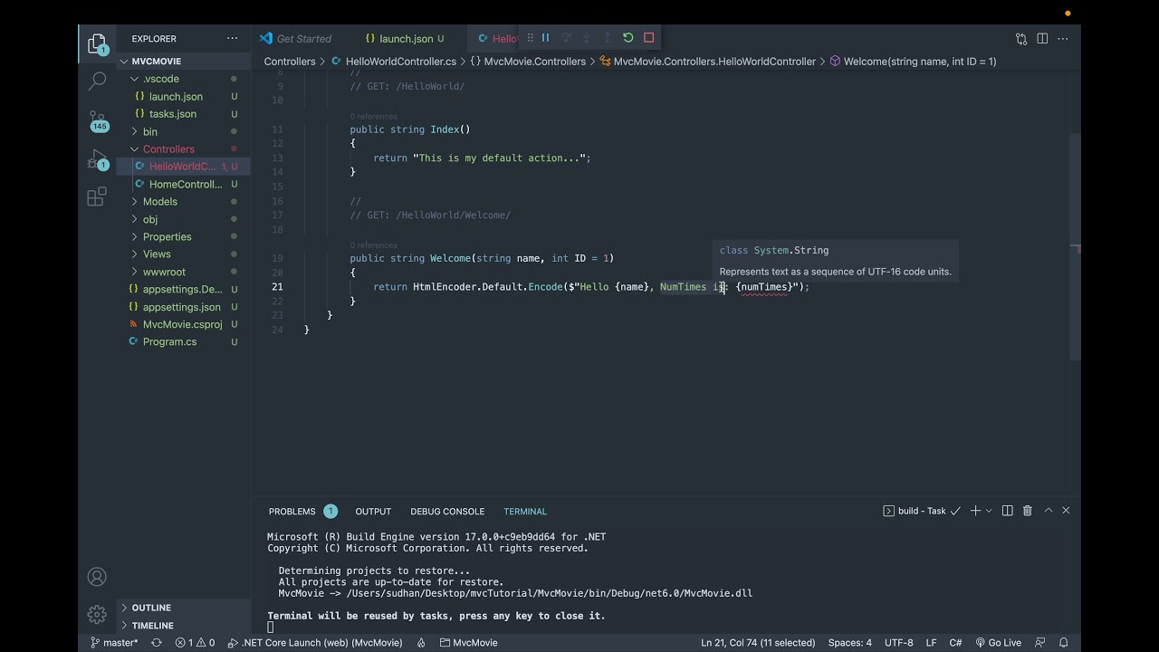 MVC Tutorial 2 | Adding Controllers