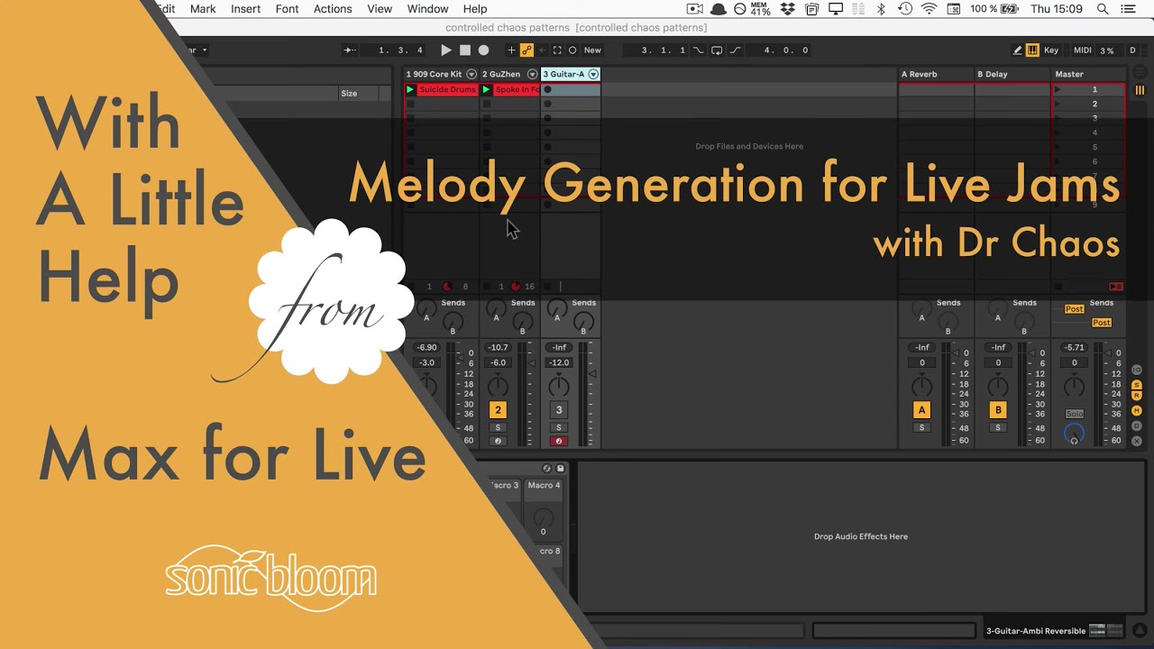 Melody Generation Rack for Live Jams⎜With a Little Help from Max for Live