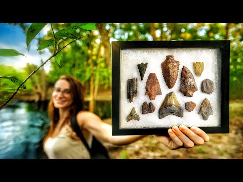 The BEST Arrowhead and Shark Tooth Hunt of the YEAR! | Mosquitoes, Fossils, Artifacts and SNAKES!