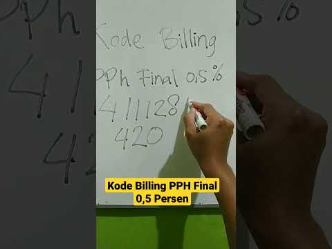 Kode Billing PPh Final 0,5 Persen #pajak #spt #kodebiiling #tipspajak #shorts
