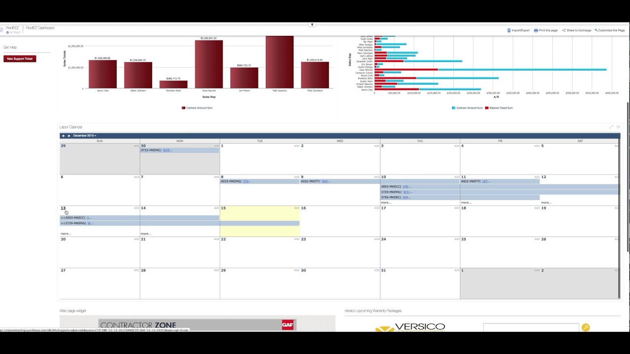 RoofEEZ Custom Dashboard