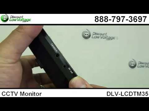 Small 3.5" CCTV LCD Security Test Monitor - Discount-Low-Voltage.com
