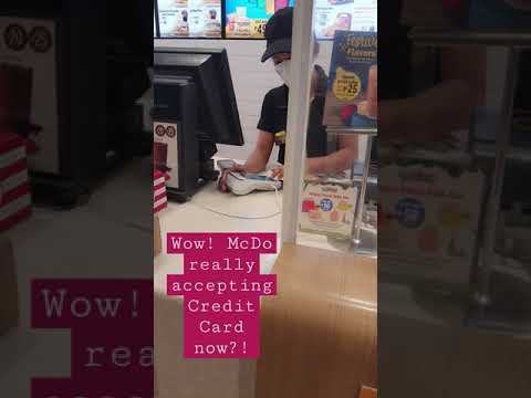 McDo Accepts Cards Now! (Debit and Credit Card)