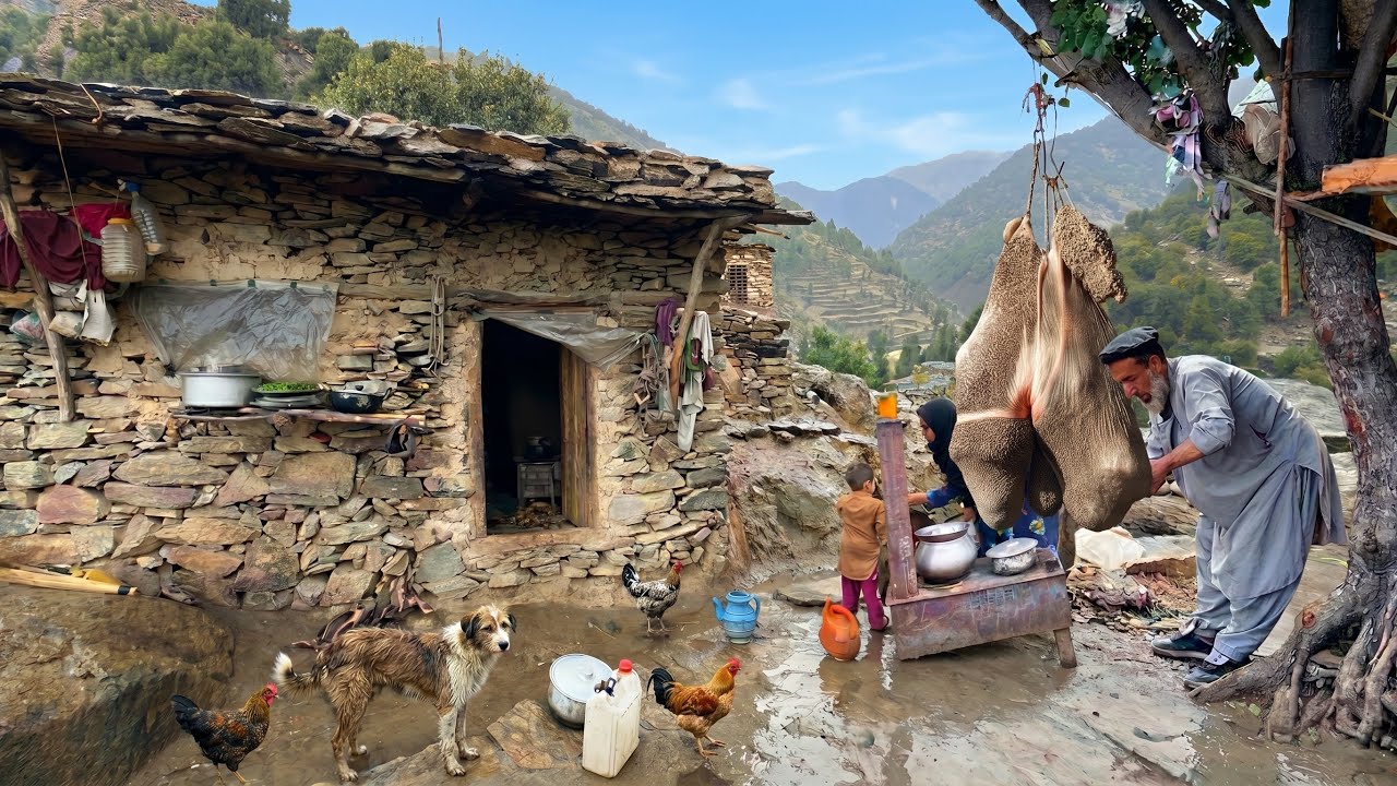 Mountain Village Life and Traditional Rustic Cooking Far from Civilization | Nature & Simple Living 