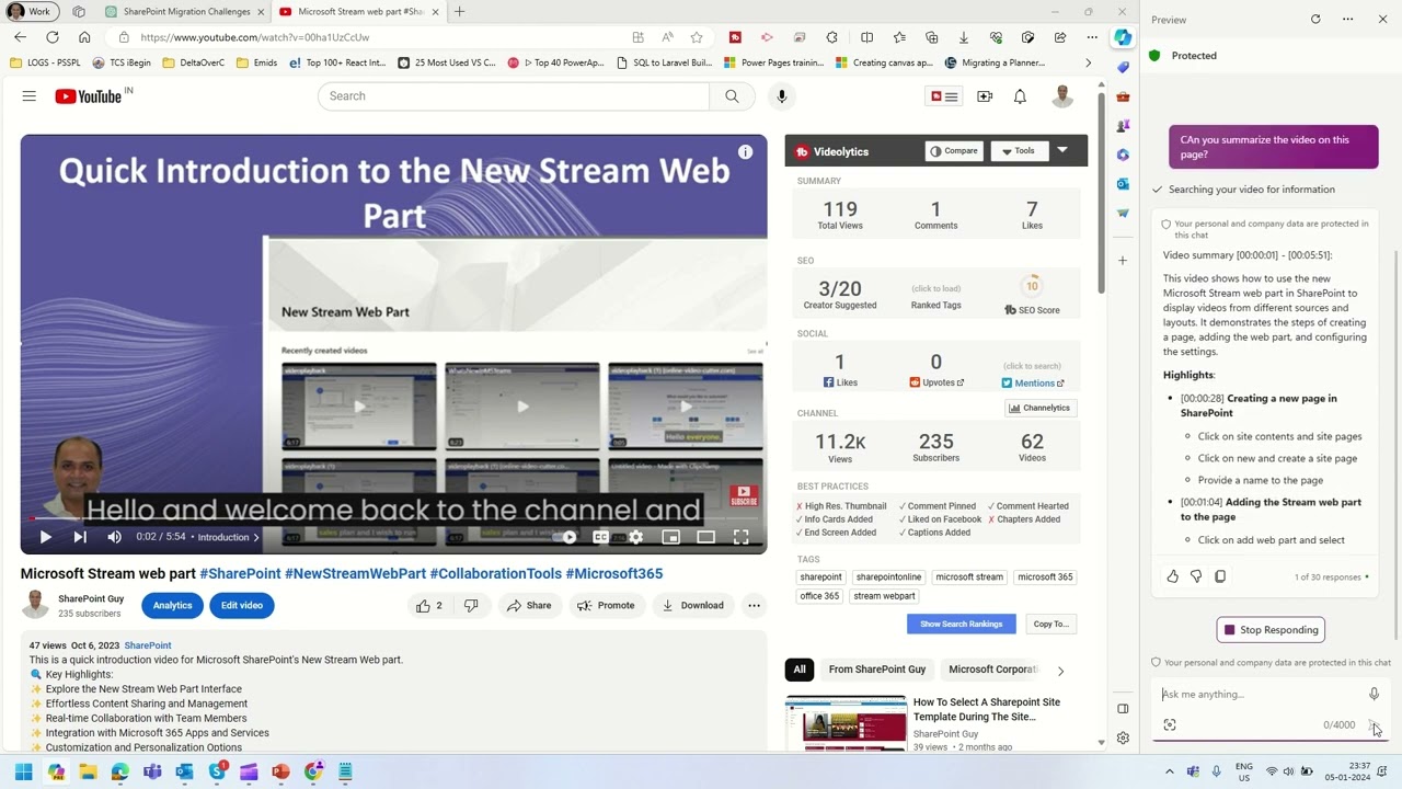 How to Summarize YouTube Videos with Microsoft CoPilot on Windows 11 #copilot #microsoftcopilot