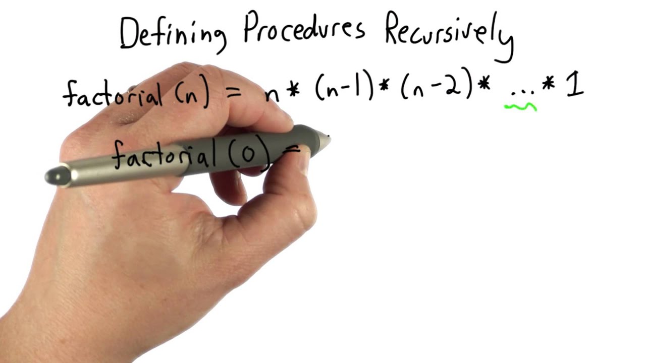 Recursive Procedures - Intro to Computer Science