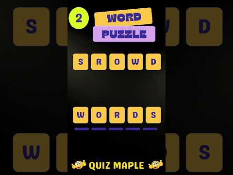 Can you guess the scrambled words| Guess the word challenge| Guess the word puzzle| jumbled word