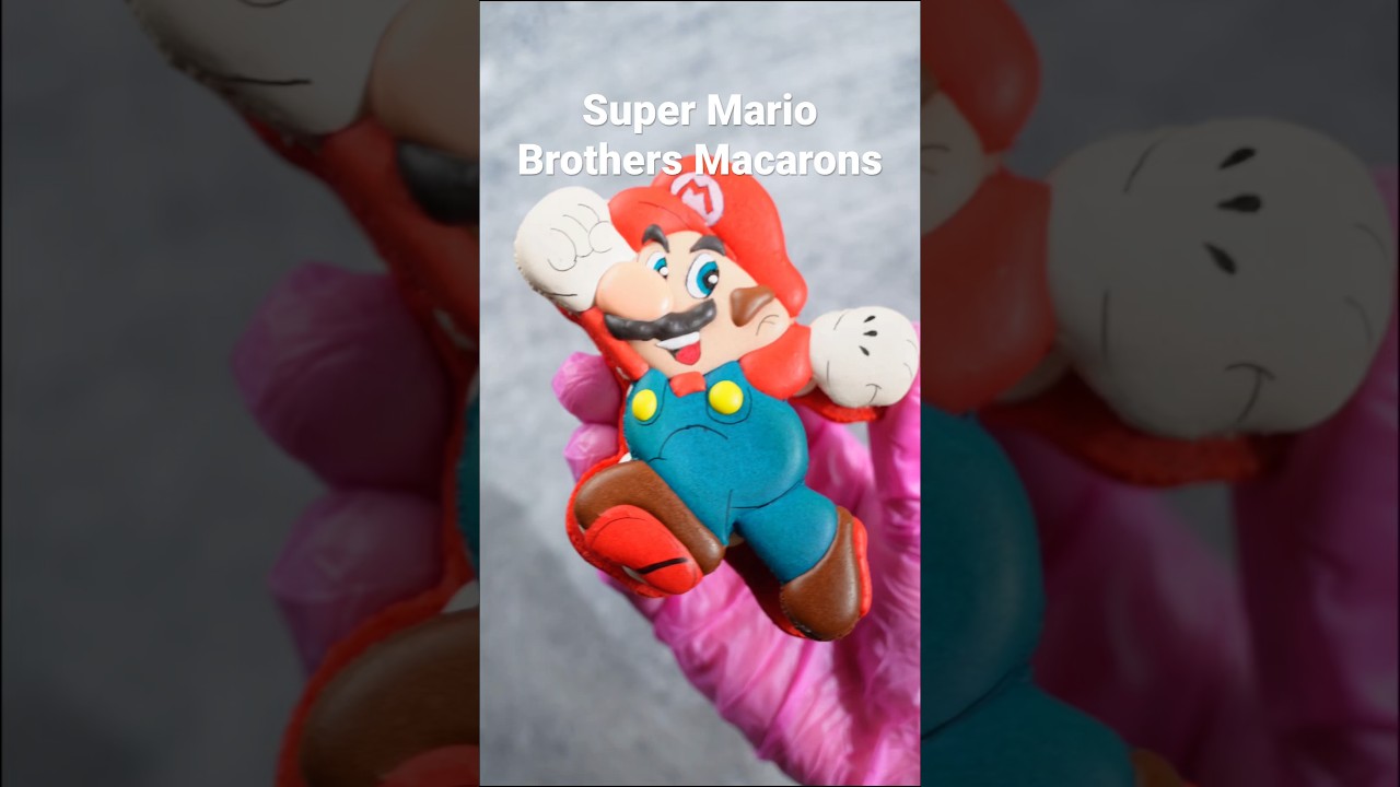 Super Mario Macaron! #baking #macarons #supermario