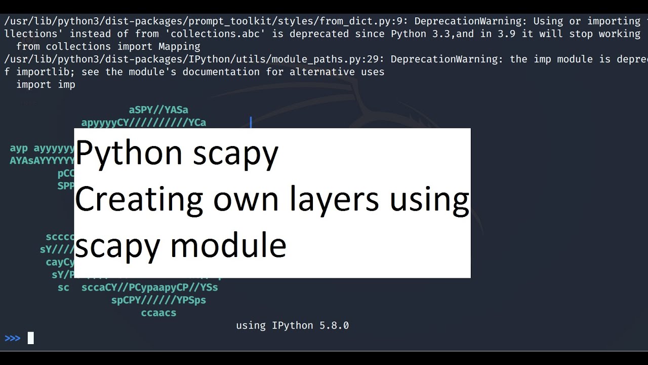 Python scapy module || create your own layer using python scapy
