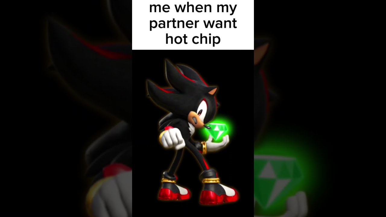pov; you're Shadow The Hedgehog and your partner want the last hot chip 💀 #fyp #shorts #memes