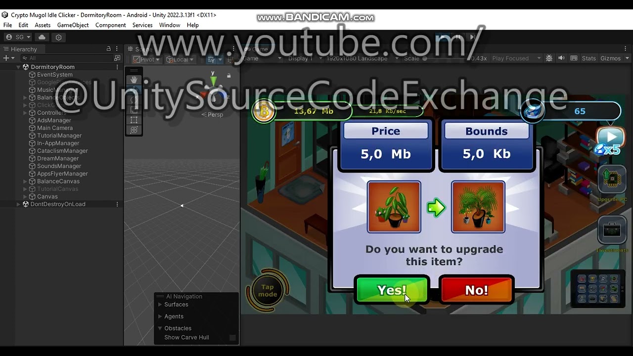 Crypto Mogul - Idle Clicker - Unity Source Code for Exchange or Sale