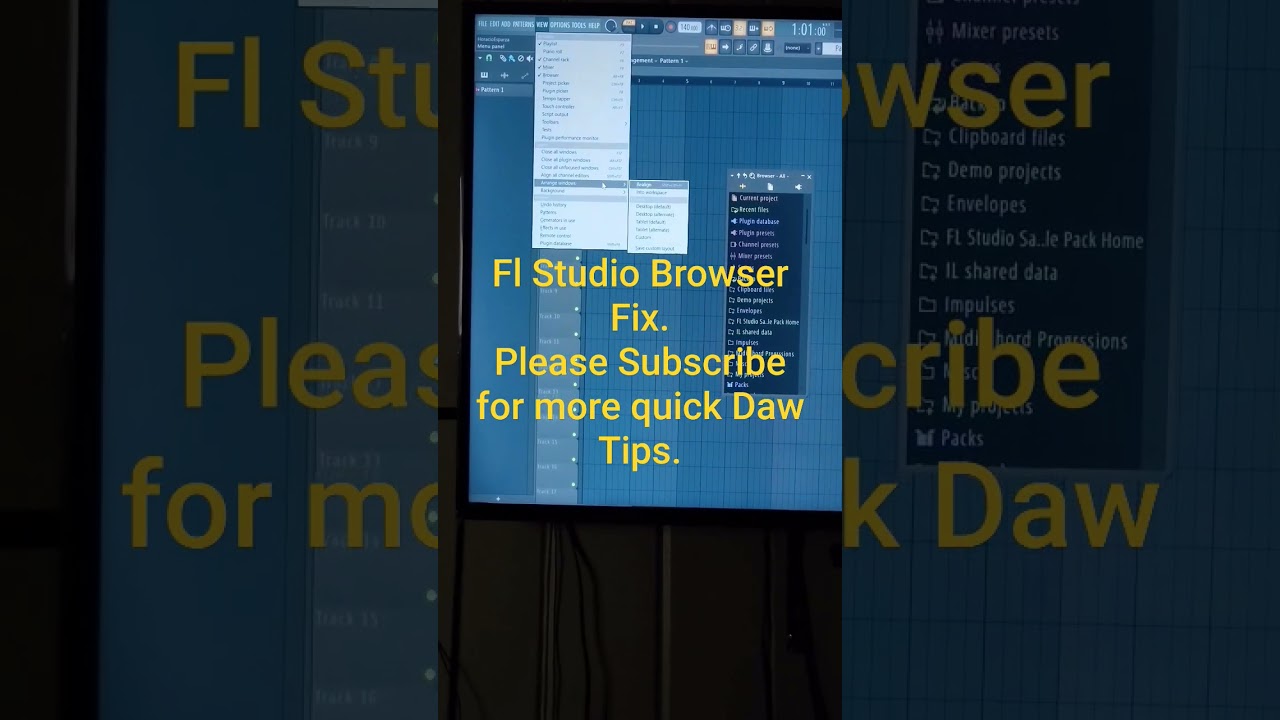 When you mess up the FL Browser Tab & can't Fix it.