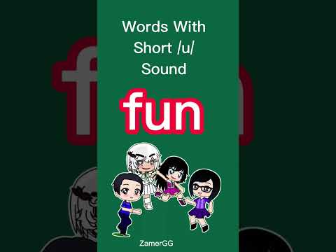 Words With Short/u/ Sound