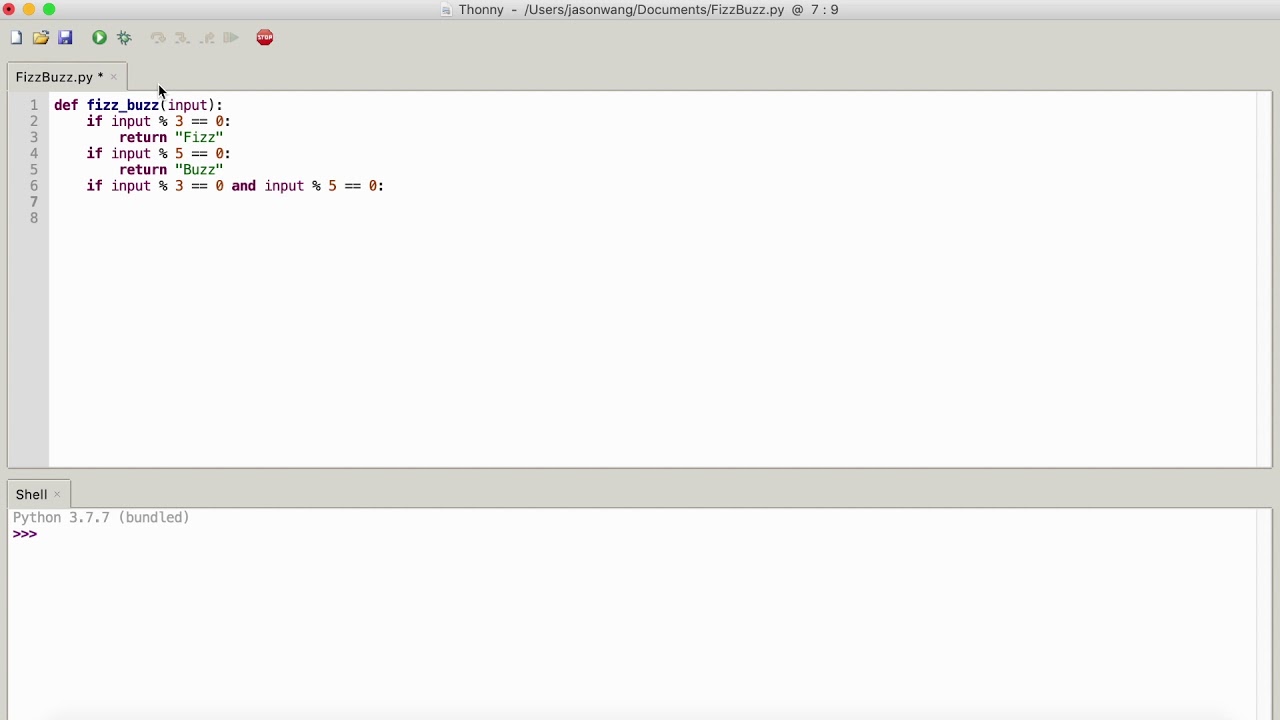 FizzBuzz programming challenge using Python