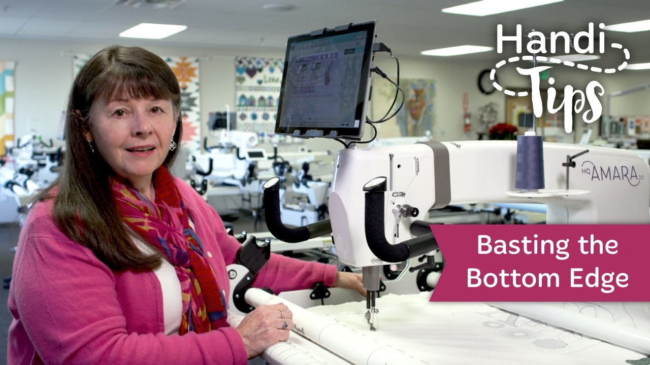 Basting the Bottom Edge - Handi Tip