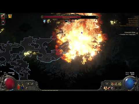 Path of Exile 2 - Mercenary Witch hunter Explosive Grenade - Bossing showcase