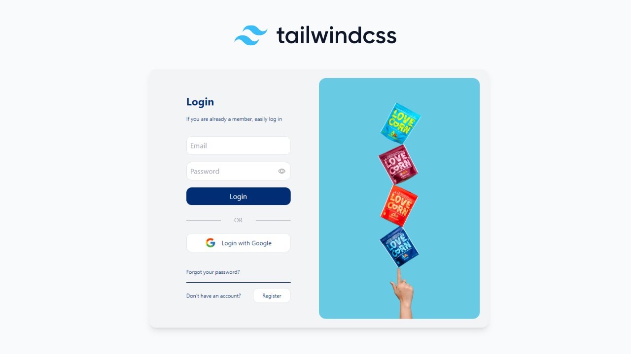 Responsive Login Page - Tailwind CSS