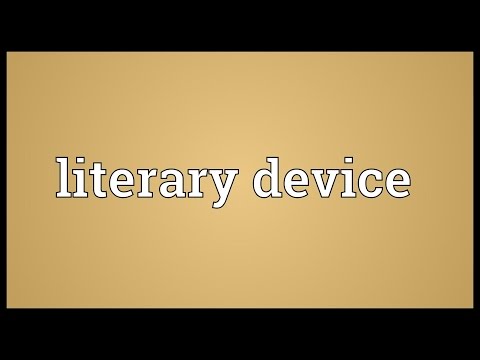 Literary device Meaning