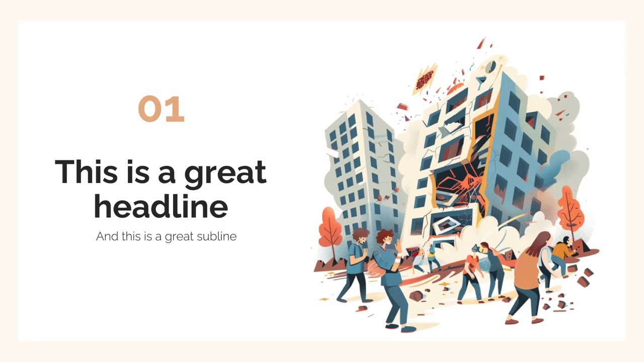 Earthquake PowerPoint Template & Google Slides Theme by GreatPPT.com