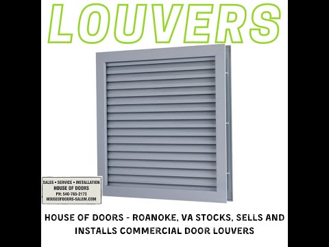 Commercial door louvers by House of Doors - Roanoke, VA