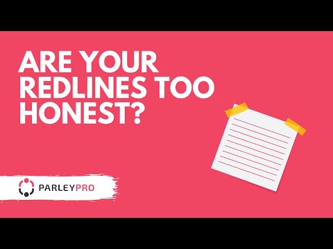 Redlining a document. Are your redlines too honest?